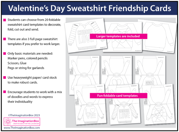 Valentines Day Art and Writing Activity, Make Friendship Cards | Made ...