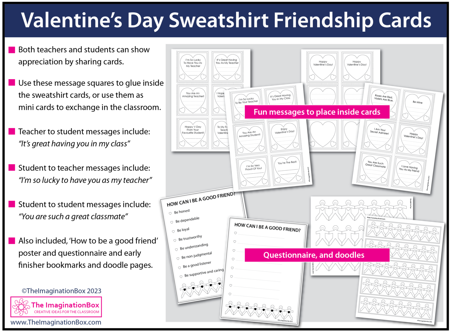 Valentines Day Art and Writing Activity, Make Friendship Cards | Made ...