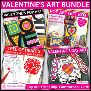 Valentine's Day Art Activities and Coloring Pages, Fun February Bundle ...