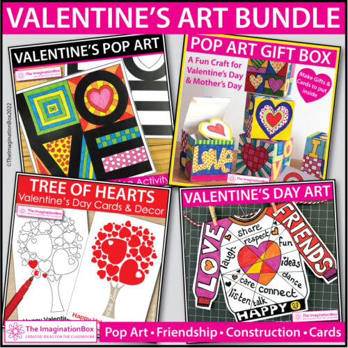 Valentine's Day Art Activities and Coloring Pages, Fun February Bundle ...