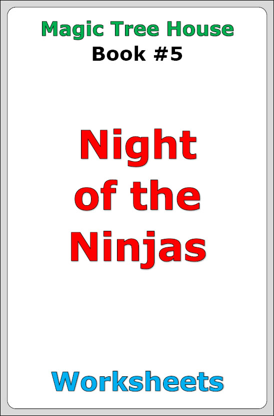 Magic Tree House "Night of the Ninjas" worksheets | Made By Teachers
