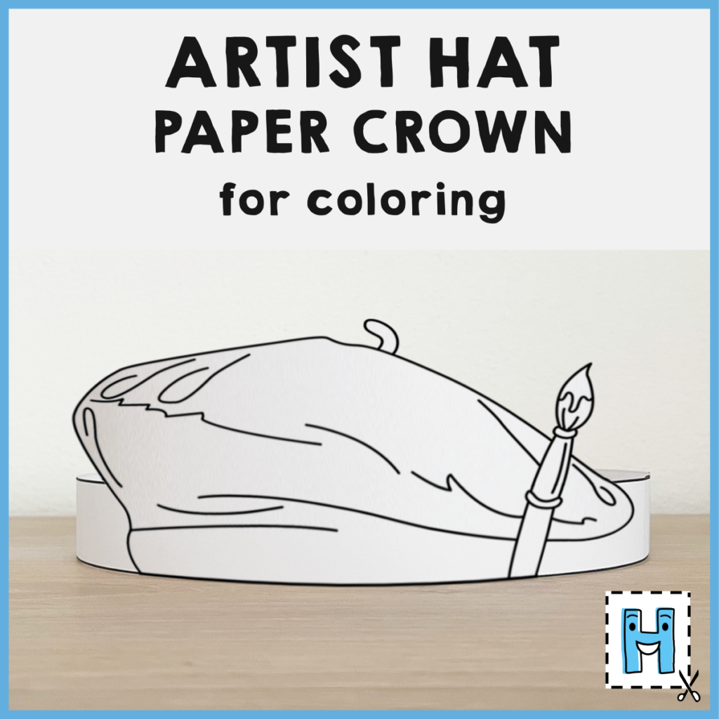 Community Helpers Paper Hats Career Day Printable Paper Coloring Craft ...