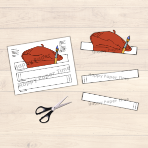 Artist Painter Paper Crown Career Day Printable Craft Activity Headband ...