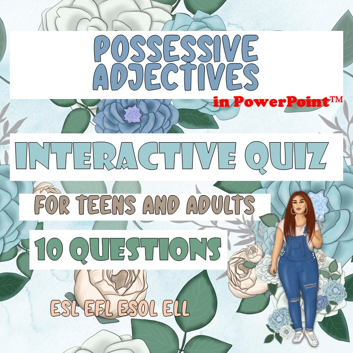 ESL EFL Possessive adjectives interactive game/quiz/test for adults ...