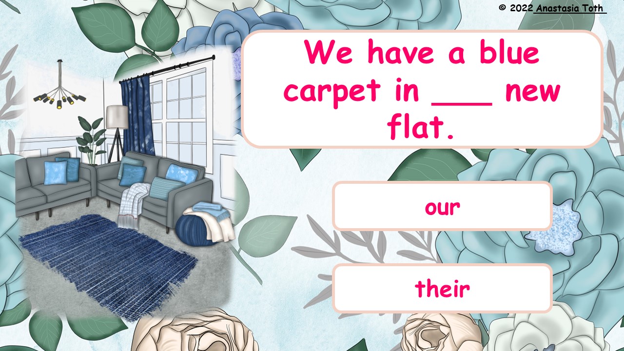 ESL EFL Possessive adjectives interactive game/quiz/test for adults ...