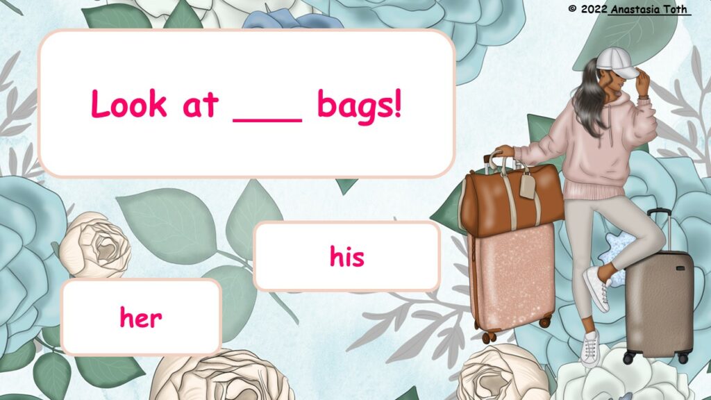 ESL EFL Possessive adjectives interactive game/quiz/test for adults ...