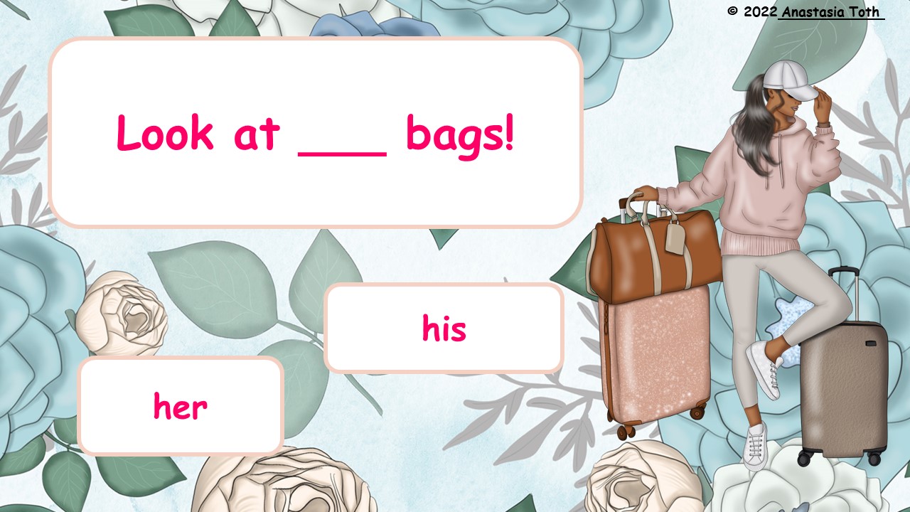 ESL EFL Possessive adjectives interactive game/quiz/test for adults ...