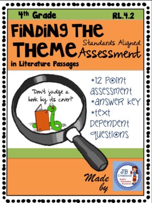Finding Theme in Literature Assessment | Made By Teachers