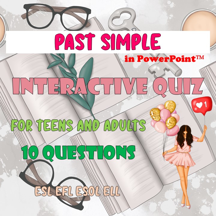 ESL Past Simple interactive game/quiz/test for teens/adults | Made By ...