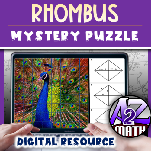 Rhombus Properties Activity Digital Pixel Art Mystery Puzzle | Made By ...