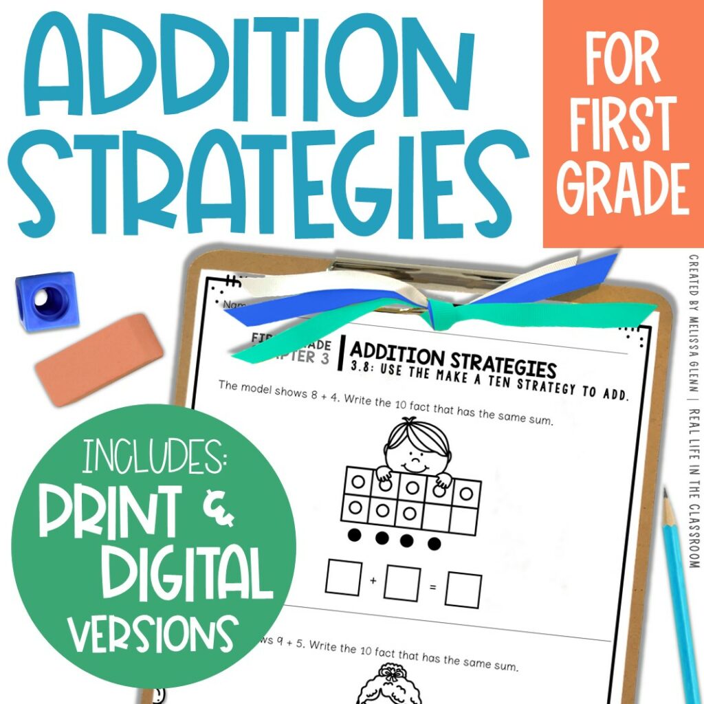 Go Math Chapter 3 Addition Strategies, First Grade | Made By Teachers