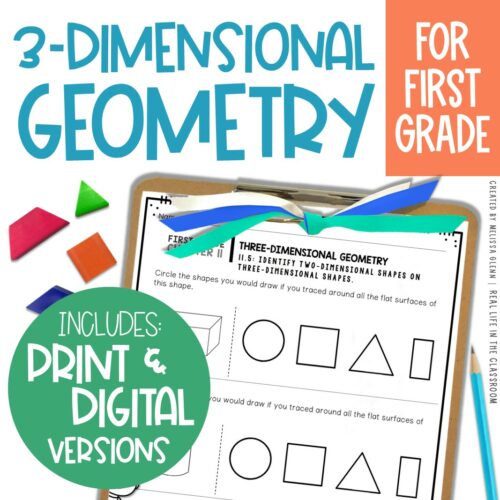 Go Math Chapter 11 3D Shapes, First Grade | Made By Teachers
