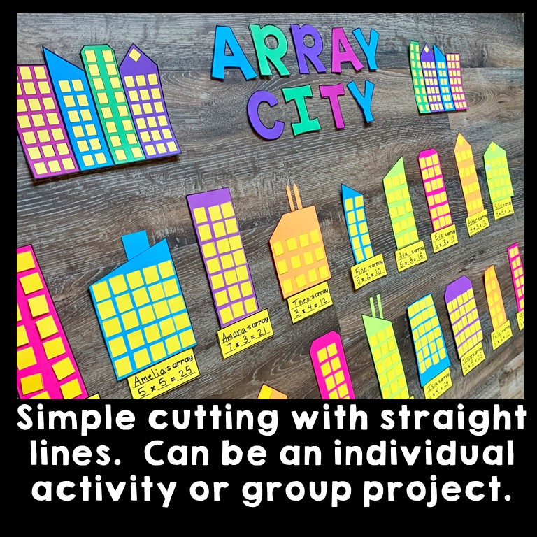 Multiplication Arrays Array City Math Craft Activities Made By Teachers