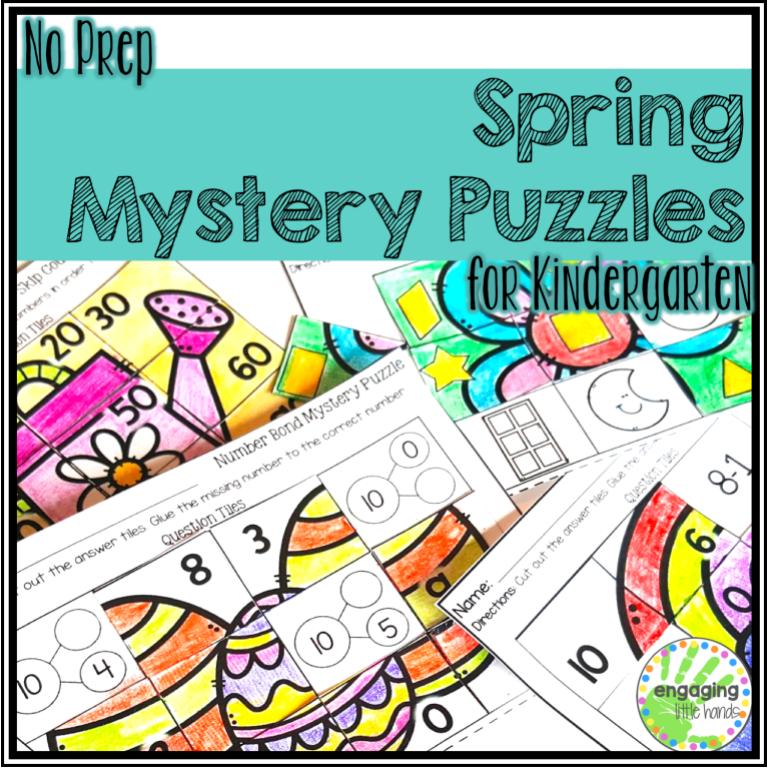 Spring Mystery Puzzles For Kindergarten Made By Teachers