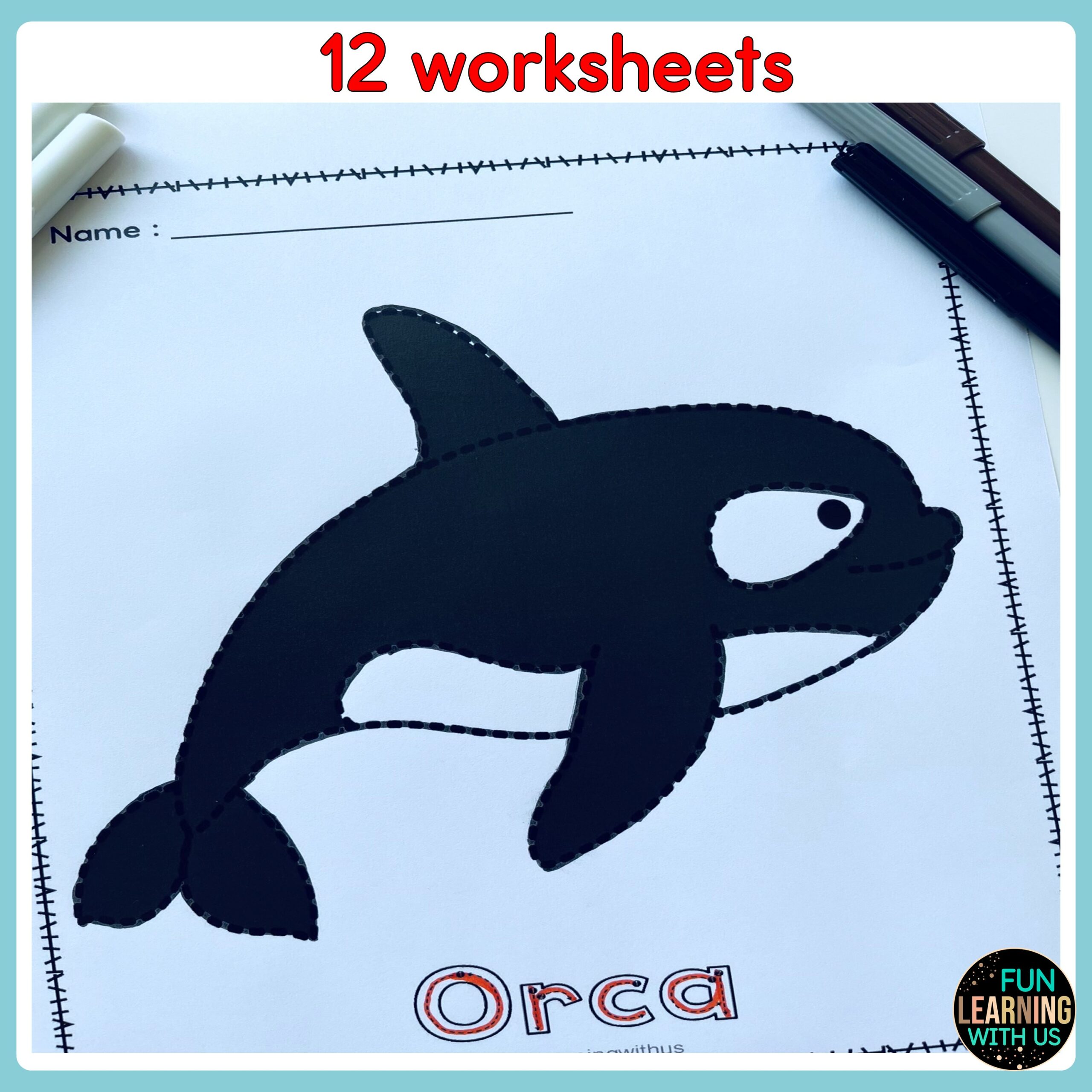 Artic Animals Picture Tracing & Coloring Fine Motor Worksheets | Made ...