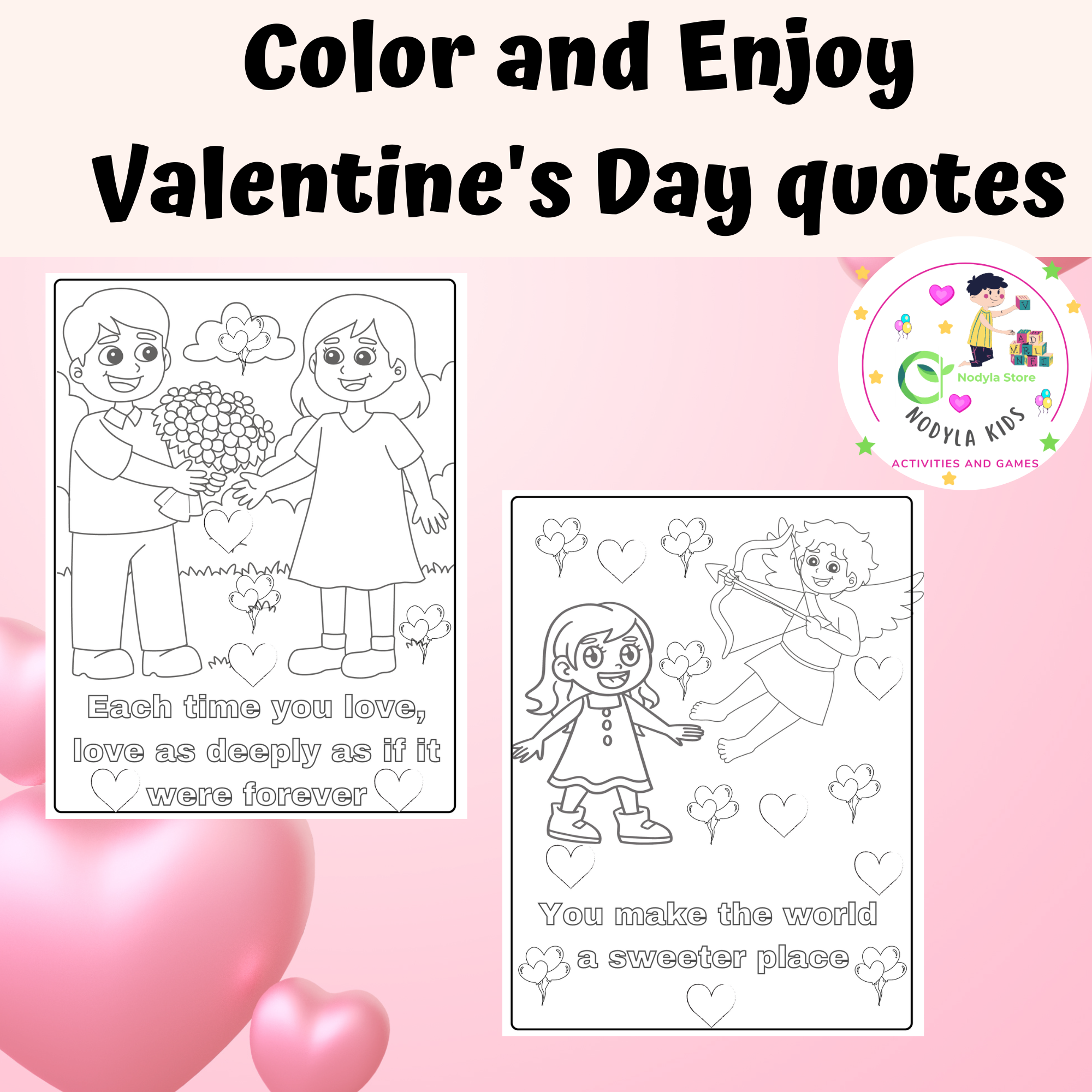 Valentines Day Coloring Book | Made By Teachers