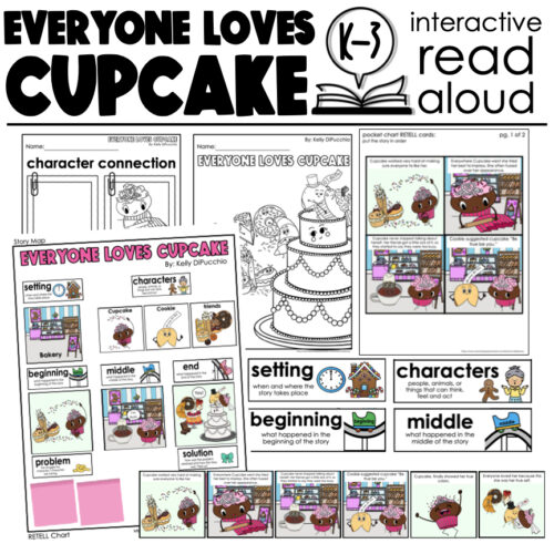 Everybody loves Cupcake Interactive Read Aloud | Sequencing Craft ...