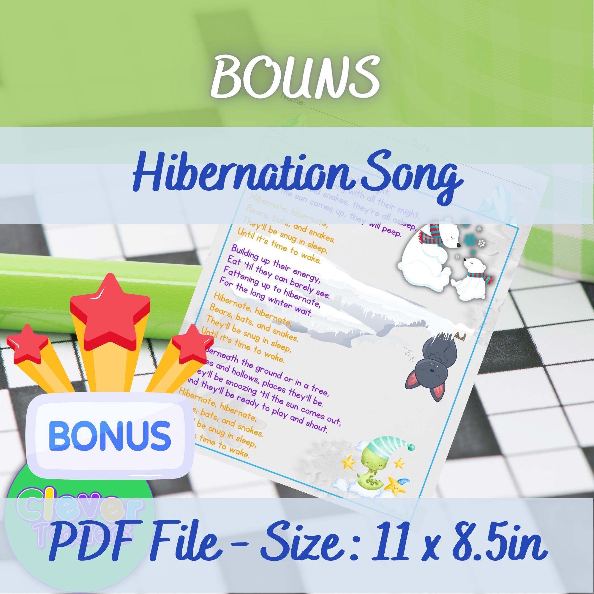 Hibernating Animals and Habitats Word Search Puzzle for Preschool Kids ...