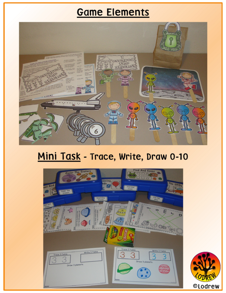 Escape Room Space Aliens Literacy Activities Movement Outer Space ...