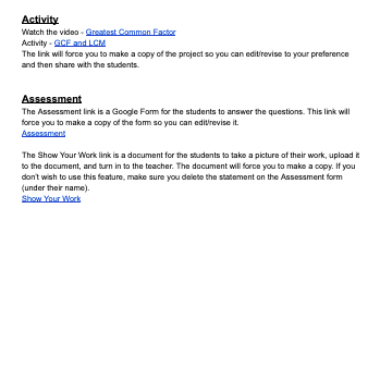 Complete Online Distance Learning 6th Math Factors and Multiples 6.N.1. ...