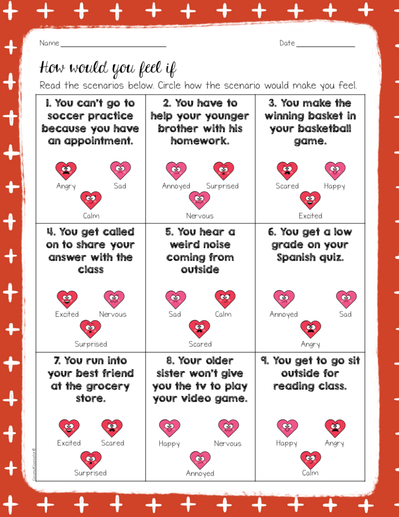 Valentine's Day Emotions Activities, Game, Worksheets | Made By Teachers