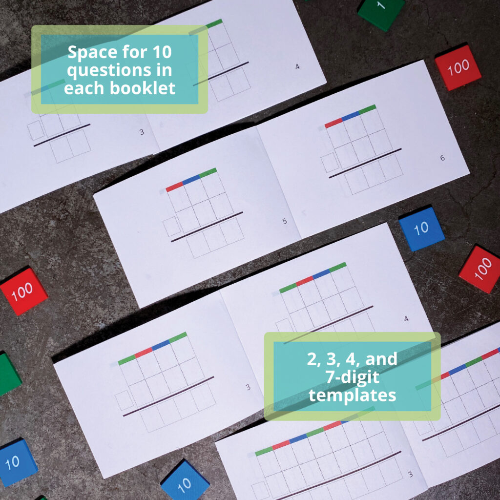 Montessori Math Blank Stamp Game Booklets | Made By Teachers