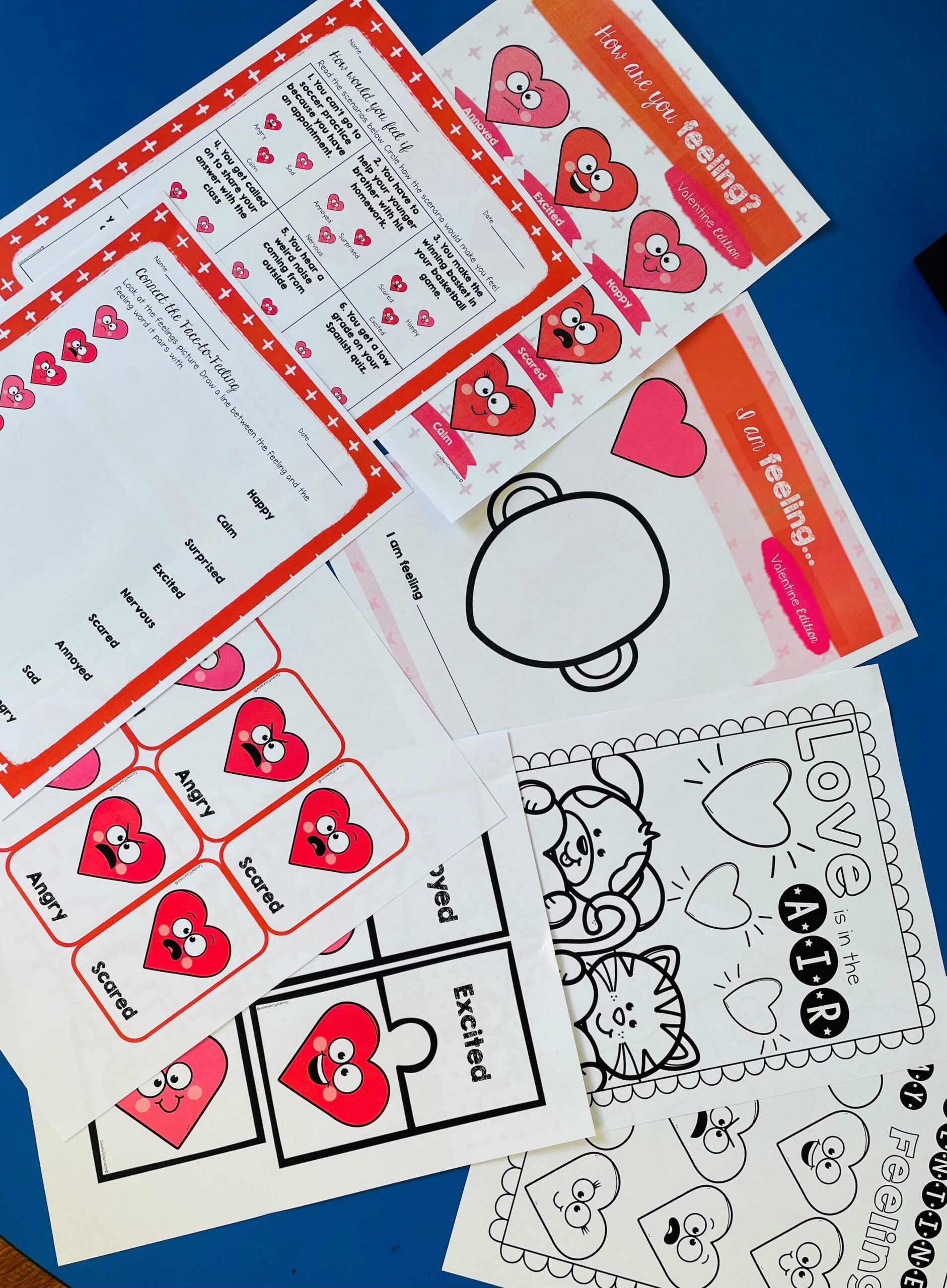 Valentine's Day Emotions Activities, Game, Worksheets | Made By Teachers