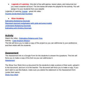 Complete Online Distance Learning 6th Math Estimate Solutions 6.N.4.1 ...