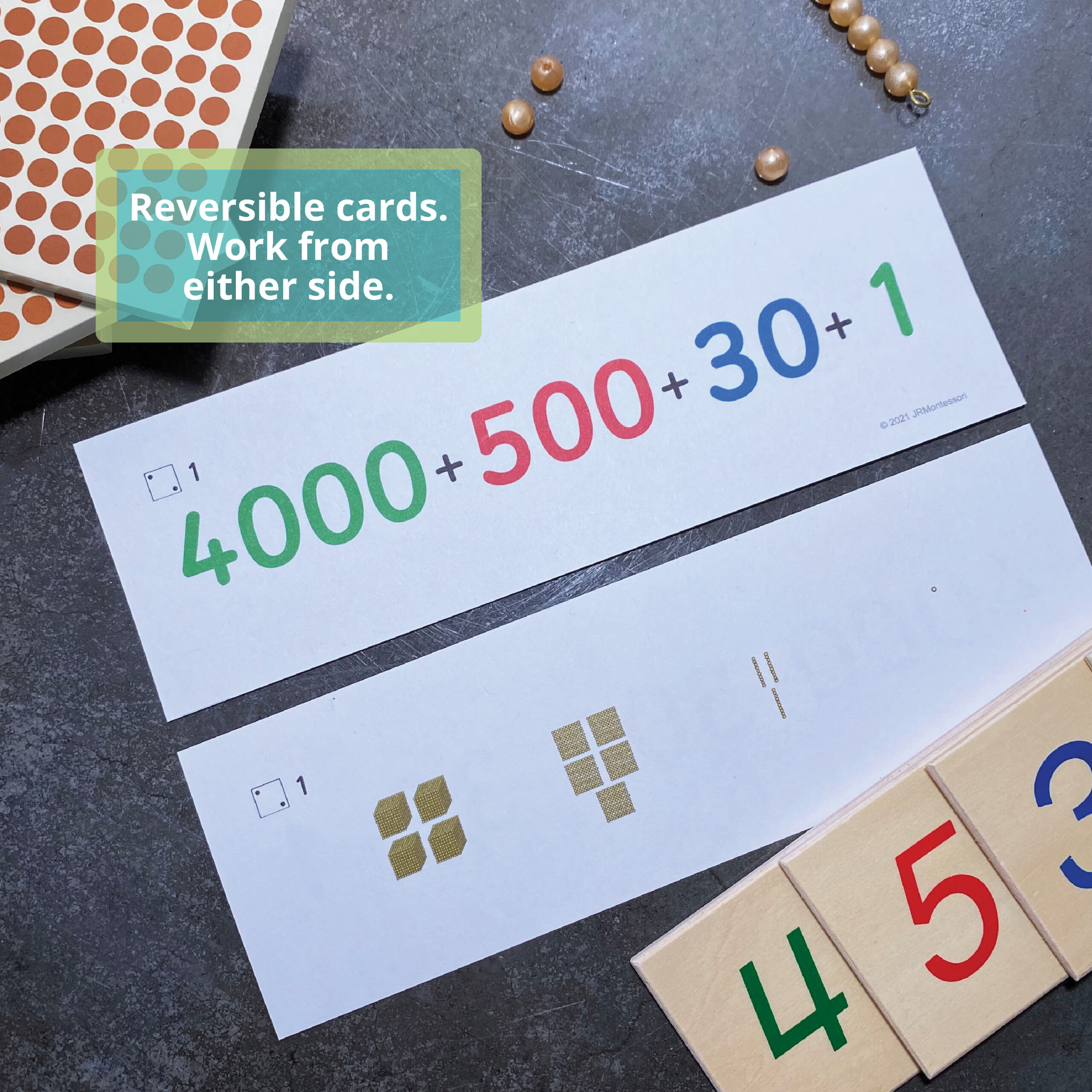 Montessori Math Place Value Notation Cards Set 2: Expanded and Golden ...