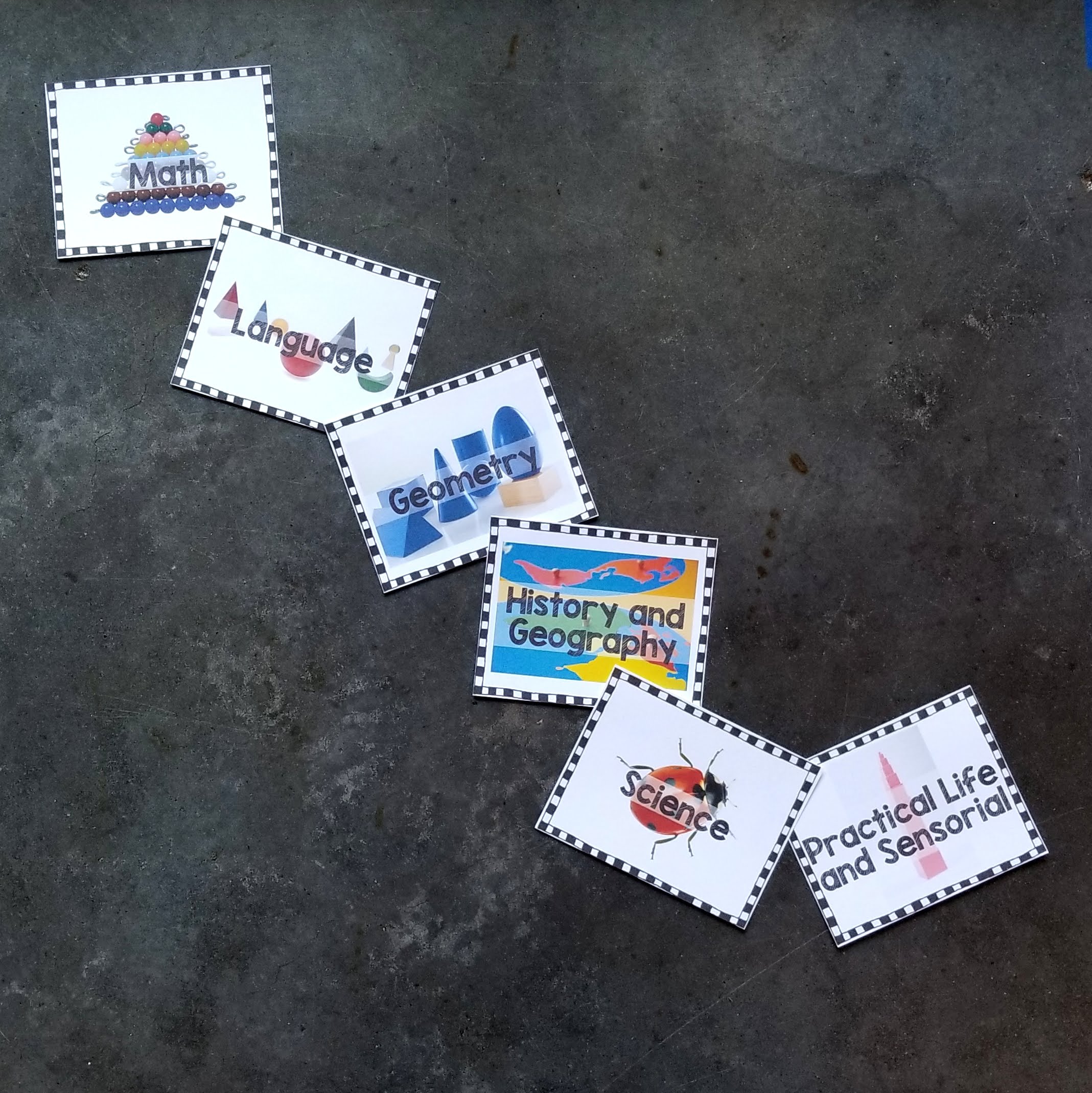 Montessori Classroom Area Labels with Real Images | Made By Teachers