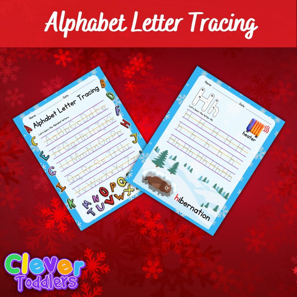 Fun Winter Words Alphabet Tracing | Kindergarten Activities | Made By ...