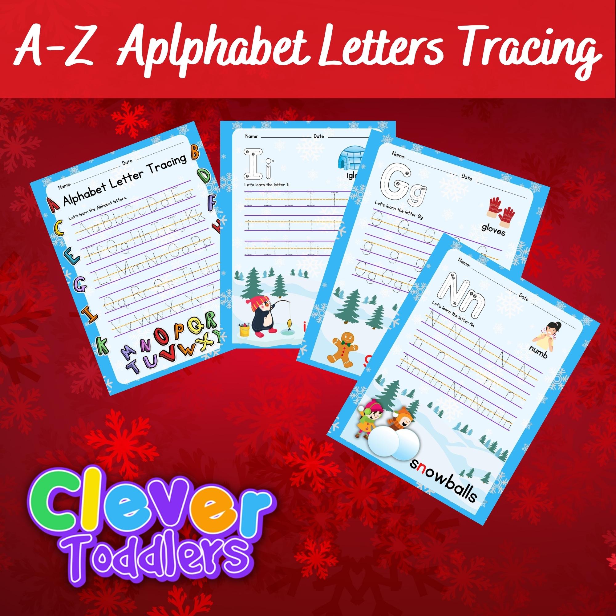 Fun Winter Words Alphabet Tracing | Kindergarten Activities | Made By ...
