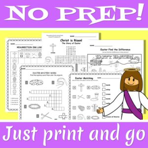 Christ is Risen! Easter English Activity Sheets- No Prep! | Made By ...