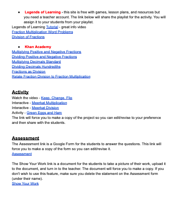 Complete Online Distance Learning 6th Multiply/Divide Fractions ...
