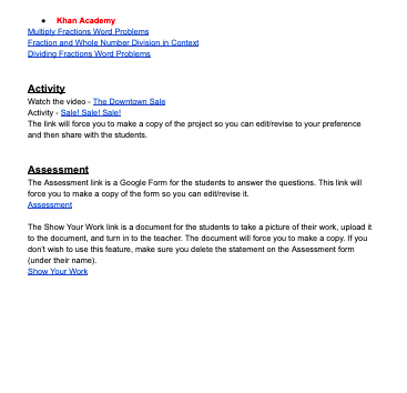 Complete Online Distance Learning 6th Math Real World Problems 6.N.4.4 ...