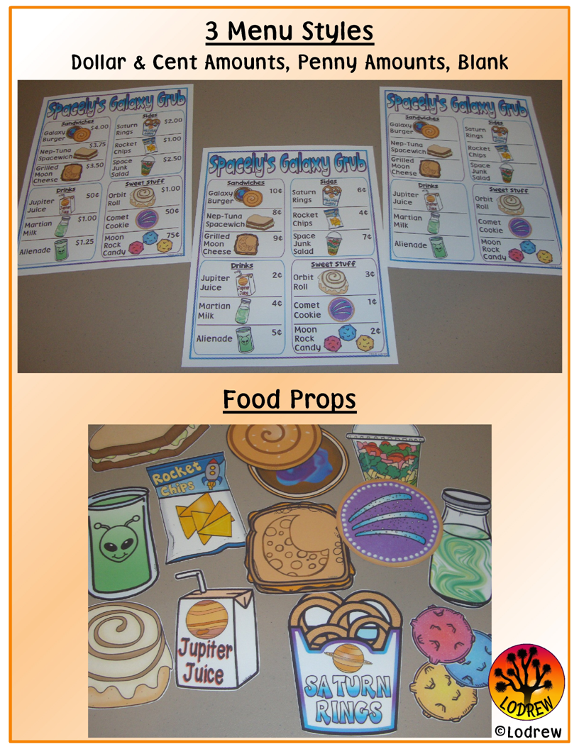 Dramatic Play Restaurant Outer Space Centers Theme Food Activities ...
