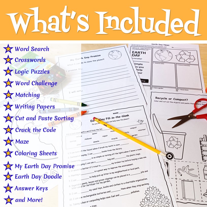 Earth Day Activity Sheets - No Prep! | Made By Teachers