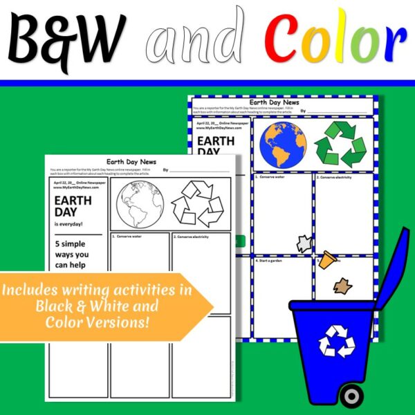 Earth Day Activity Sheets - No Prep! | Made By Teachers