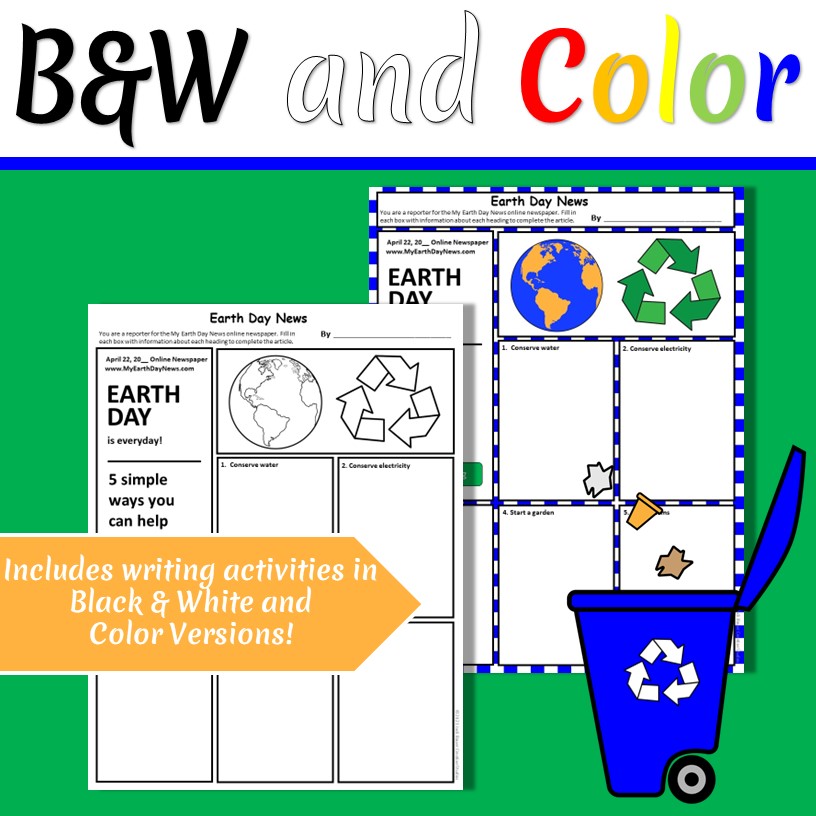 Earth Day Activity Sheets - No Prep! | Made By Teachers