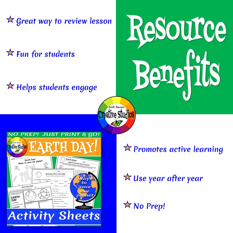 Earth Day Activity Sheets - No Prep! | Made By Teachers