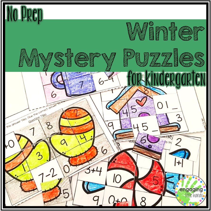 Winter Mystery Puzzles for Kindergarten | Made By Teachers