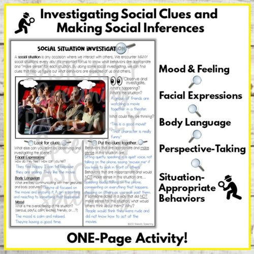 Social Skills Activity Making Social Inferences Social Problem Solving ...