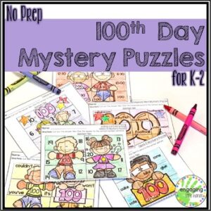 100th Day Mystery Puzzles for K-2 | Made By Teachers