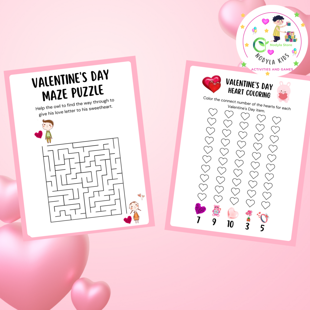 Valentine's Day Activity Book | Same and different Valentine's Day ...