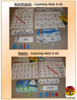 Outer Space Centers Activities Games Literacy Math Fine Motor Aliens ...