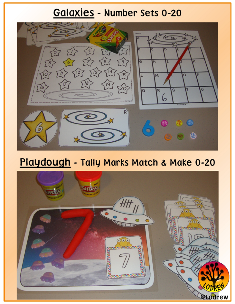 Outer Space Centers Activities Games Literacy Math Fine Motor Aliens ...