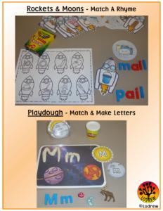 Outer Space Centers Activities Games Literacy Math Fine Motor Aliens ...