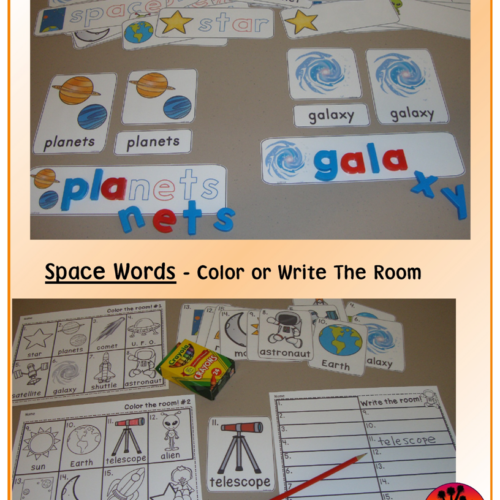 Outer Space Centers Activities Games Literacy Math Fine Motor Aliens ...