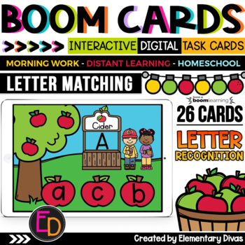 BOOM CARDS Letter Recognition | Distant Learning Digital Task Cards ...