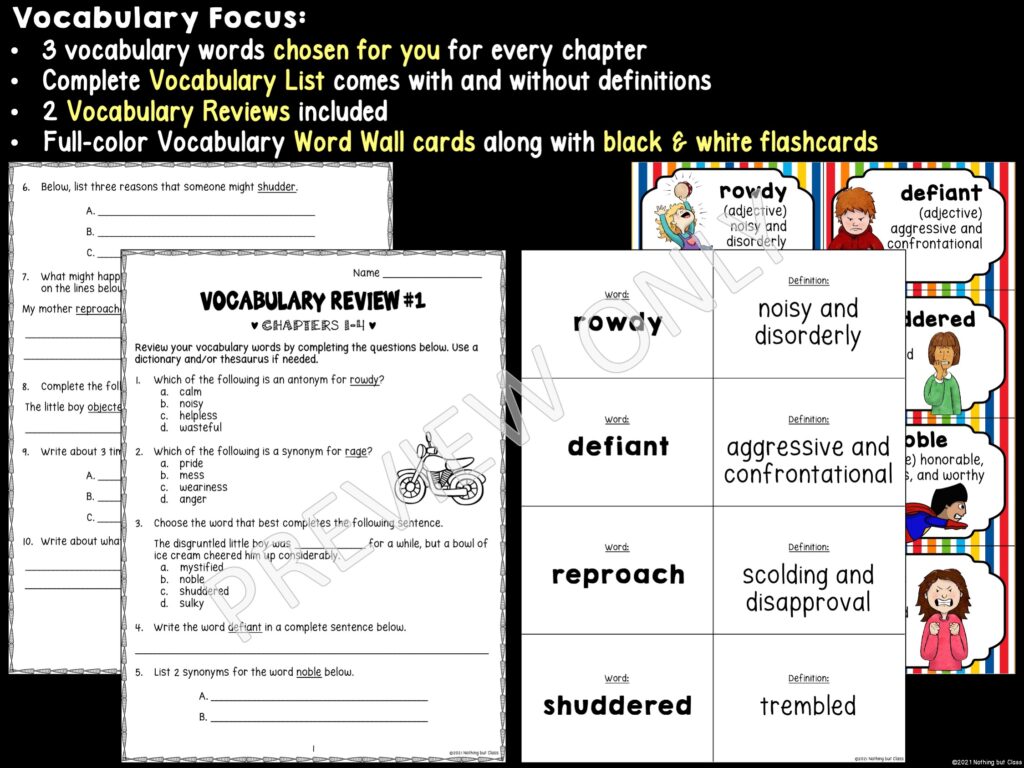 Ralph S. Mouse Novel Study Unit | Comprehension and Vocabulary with ...